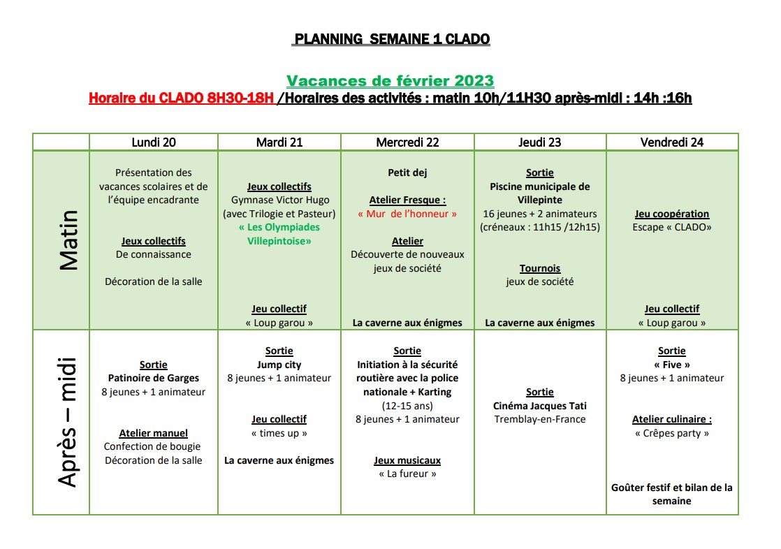 clado 1 - Ville de Villepinte